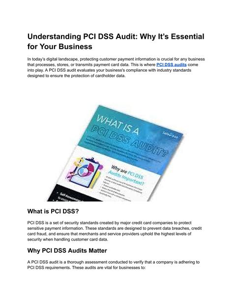 Understanding Pci Dss Audit Why Its Essential For Your Business Pdf