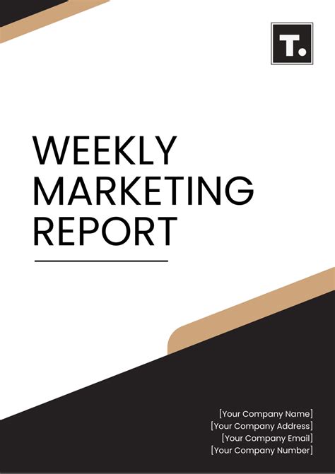 Free Weekly Marketing Report Template To Edit Online
