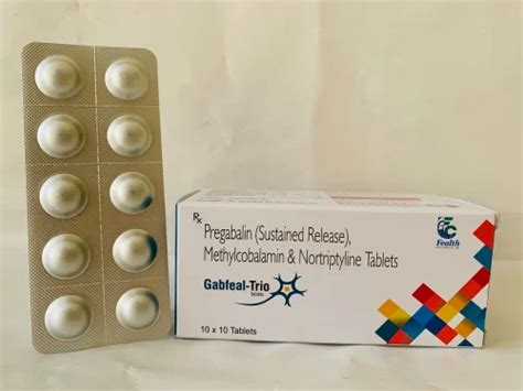 Pregabalin Nortriptyline Mecobalamin Tablets At Rs 2100 Box
