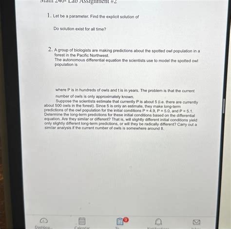 Solved 2 A Group Of Biologists Are Making Predictions About