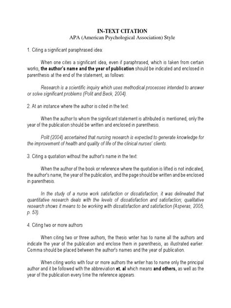 Apa Intext Citation Guide Pdf Citation Bracket