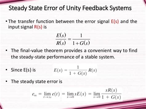 6 steady state error
