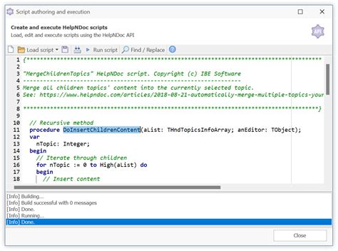 Run Post Build Actions When The Documentation Is Generated And Create Topics From A Template In