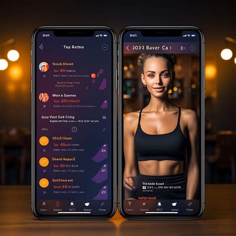 Premium Ai Image Mobile App Layout Design Of Fitness Class Booking