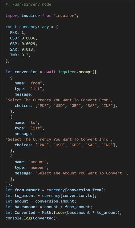 Made Currency Converter With Typescript And Nodejs Rehann Abbasi Posted On The Topic Linkedin