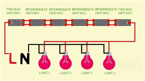Wiring Diagram For Controlling Multiple Lights With A 4 Way Switch