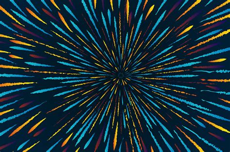 추상 원형 속도 동적 기하학적 배경 광선 네온 스타버스트 동적 라인 패턴 3d 렌더링 어두운 배경에 스톡 벡터 그림 모션블러에 대한 스톡 벡터 아트 및 기타 이미지 Istock