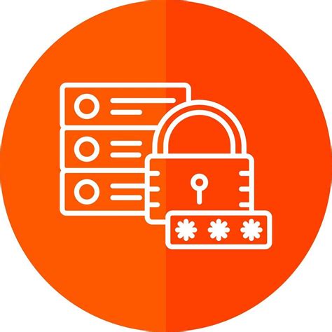 Secure Database Line Yellow White Icon 44110551 Vector Art At Vecteezy