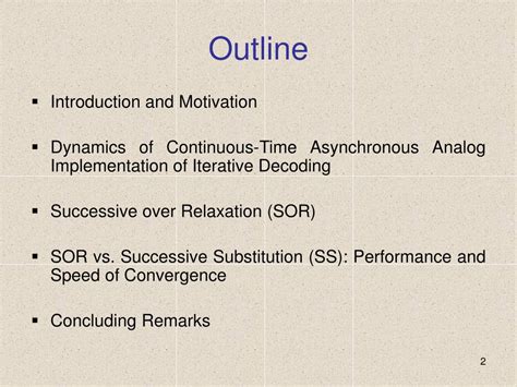 Ppt Comparison Between Continuous Time Asynchronous And Discrete Time Synchronous Iterative