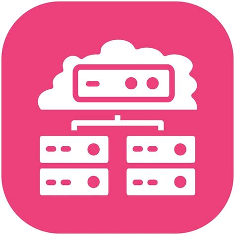 Premium Vector Cloud Database Vector Icon Illustration Of Cloud