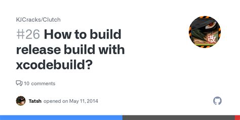 How To Build Release Build With Xcodebuild · Issue 26 · Kjcracks