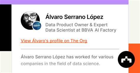 Álvaro serrano lópez data product owner and expert data scientist at