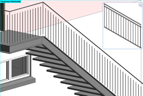 Rails In Rail Structure Dont Show Up For Sloped Railing Autodesk