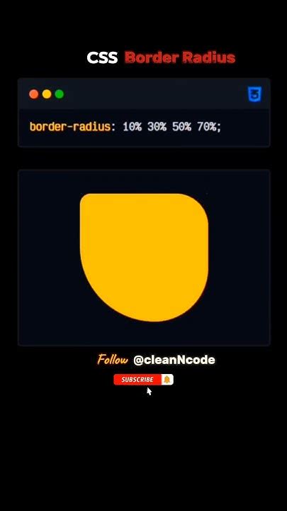 Border Radius 🎉html Css Javascript Css3 Border Radius Learning