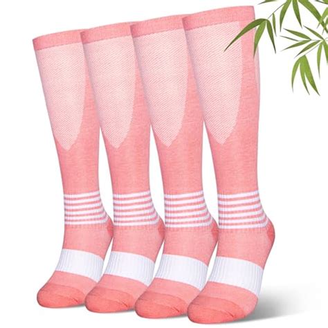 Bbfrey Bamboo Viscose Compression Socks For Womenandmen 2 4 Pairs Soft
