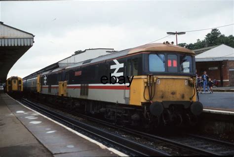 35mm Railway Slide Br Electro Diesel Loco Class 73 73135 And 73131
