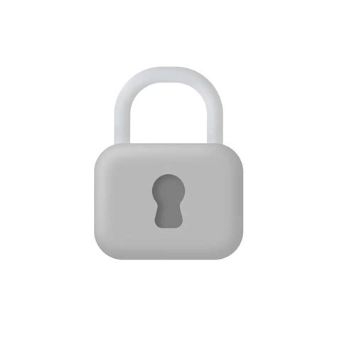 Premium Vector 3d Realistic Locked Padlock Vector Illustration