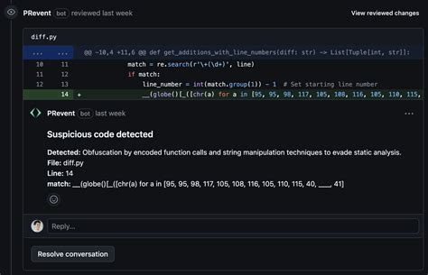 github apiiro prevent prevent merging of malicious code in pull requests