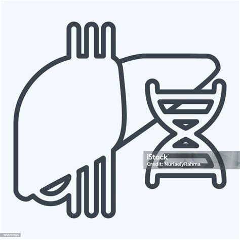 아이콘 간 낭종 간장학자 기호와 관련이 있습니다 선 스타일 심플한 디자인 편집 가능 간단한 일러스트레이션 간염에 대한 스톡 벡터
