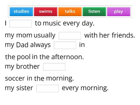 Verbs Missing Word Verbs Missing Word