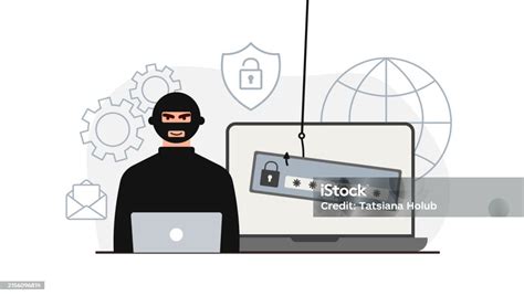 Hacker Attack Fraud With User Data On Social Networks Credit Or Debit