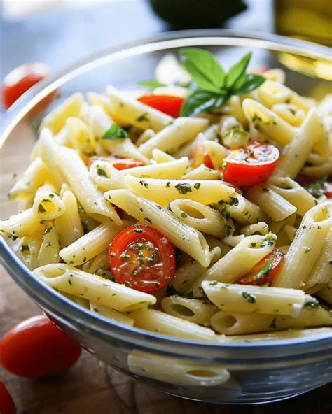 Easy Italian Lemon Oregano Penne Pasta Salad Recipe All Recipes Made