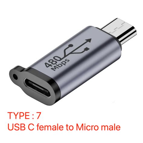 Jual Adaptor Adapter Converter Lightning Female MICRO USB Female USB Type C Female Mini USB