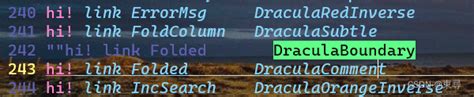 【vim】dracula 配色设置 vim改字体和背景颜色 csdn博客
