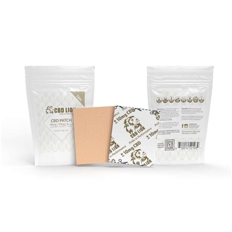 Cbd Patch 4 Pack 40mg Cbd Cbd Lion