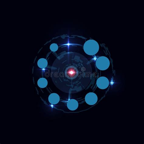 Futuristic Progress Loading Bar With Circles Round Indicator Download