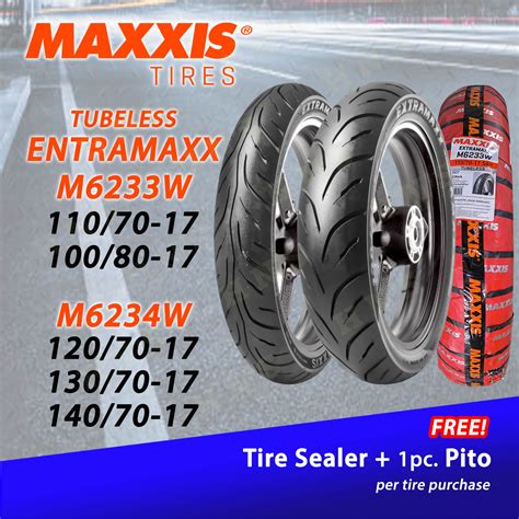Maxxis Extramaxx M6233w M6234w Tubeless Tires Rim 17 11070 17 100