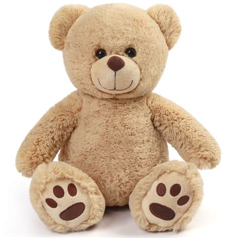 Lotfancy 12in Soft Brown Teddy Bear Plush Toy Perfect Birthday T