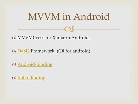 mvvm model view viewmodel pptx