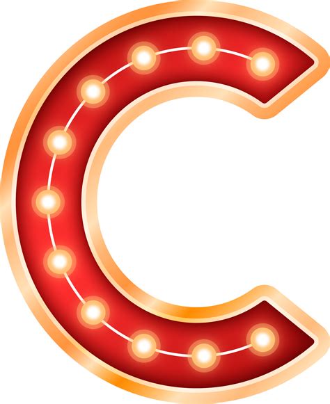 Light Bulb Alphabet Letter C 36077849 Png