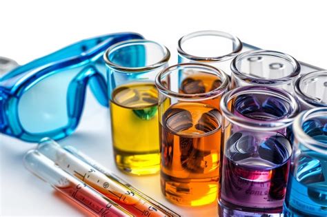 Colorful Science Experiment Materials Premium Ai Generated Image