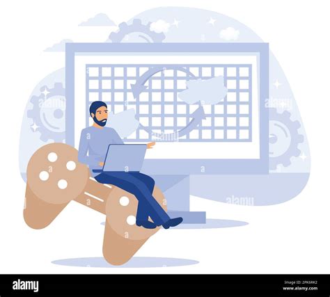 Games Developer Computer Stock Vector Images Alamy