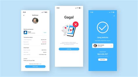 clean dan modern ui ux design untuk ios android