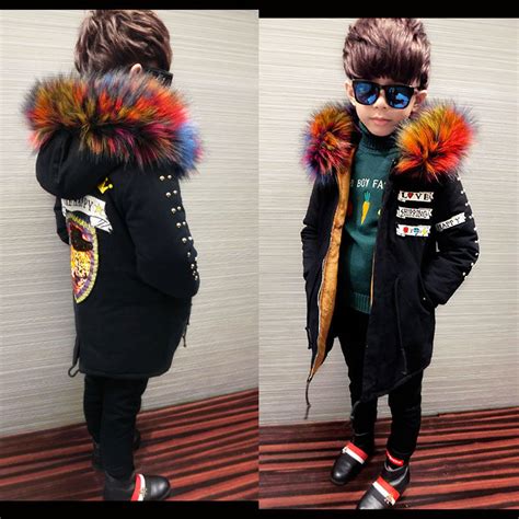 Jas Voor Jongens Brand Capuchon Winter Jassen Prin Grandado