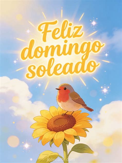 Feliz Domingo Soleado  Tarjeta Gratis 🌻 Joliecarte