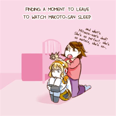 Aigis Having Yukari As Her Roommate R Persona
