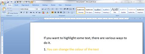 How To Highlight Text In A Word Document LibroEditing Proofreading Editing Transcription