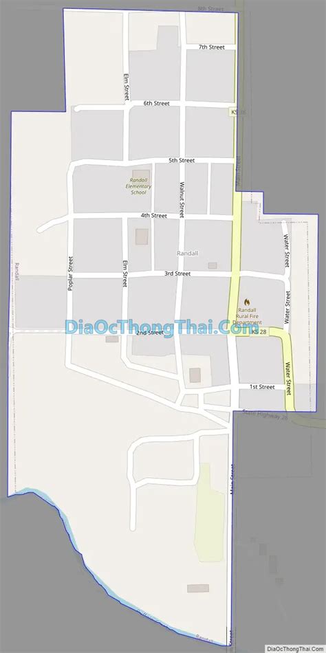 Map Of Randall City Kansas Thong Thai Real