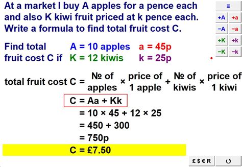 Solve Problems Using Formulae Teaching Resources