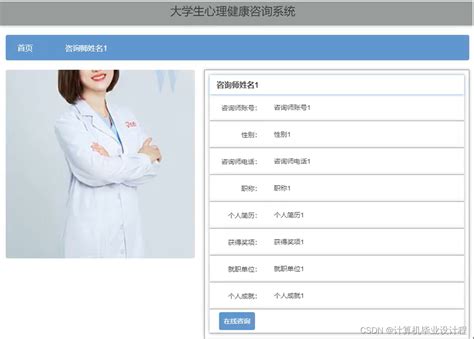 计算机毕业设计ssm大学生心理健康咨询系统【附源码数据库】数据库大学生心理健康咨询管理系统 Csdn博客