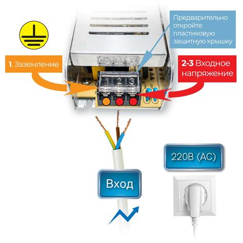 Блок питания BAEMAR 12V 150W 12.5A IP20 для светодиодных лент и ...