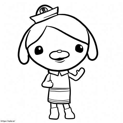 Cute Dashi Octonauts Coloring Page
