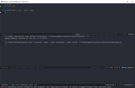 python dap mode hangs on windows 10 · issue 295 · emacs lsp dap mode