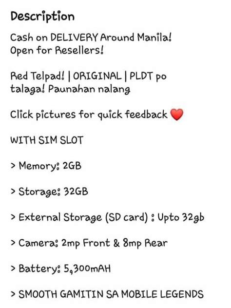 Pldt Red Tablet Mobile Phones Gadgets Tablets Android On Carousell