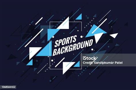 레트로 추상적인 기하학적 배경입니다 플랫 수치와 포스터 스포츠에 대한 스톡 벡터 아트 및 기타 이미지 스포츠 배경 주제