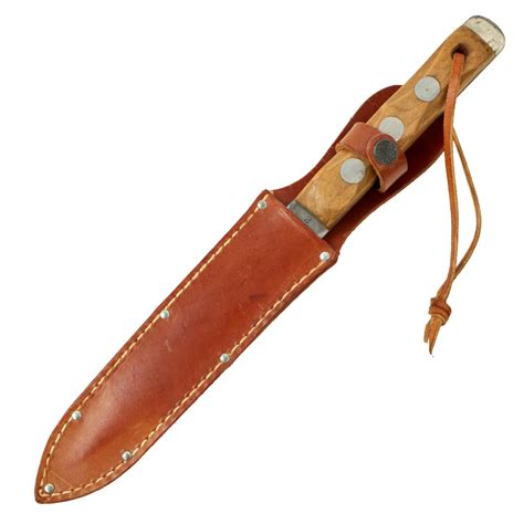 Original Us Wwii Ek Model 2 Fighting Knife With Correct Scabbard By